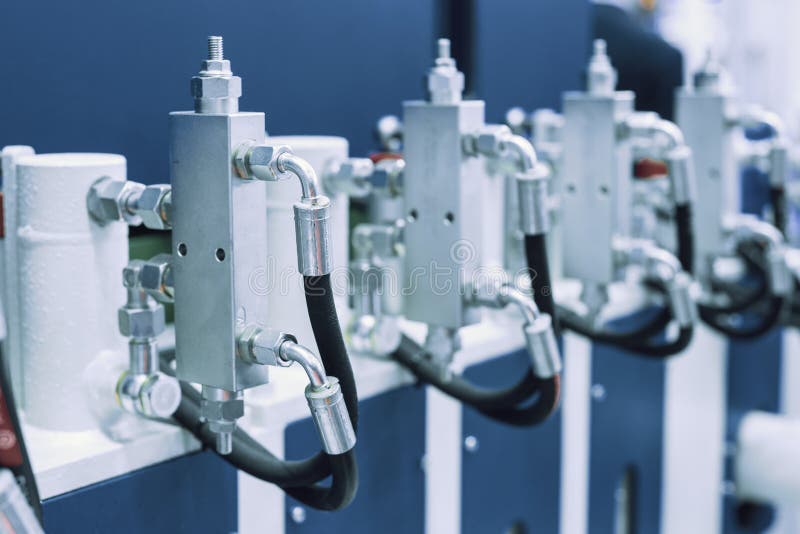Hydraulic Switching Valves, Stock Image - Image of hydraulic, detail ...