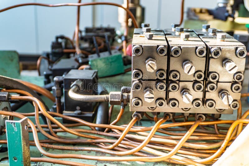 The Hydraulic System of the Metalworking Machine is Being Repaired ...