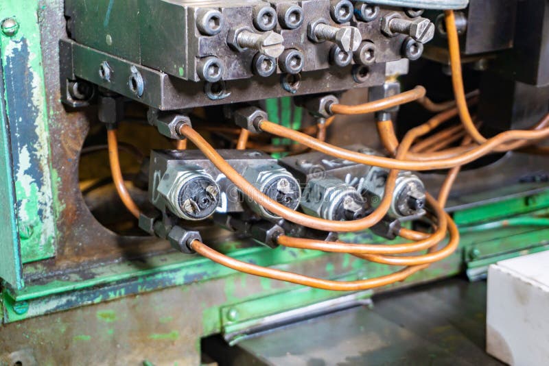The Hydraulic System of the Metalworking Machine is Being Repaired ...
