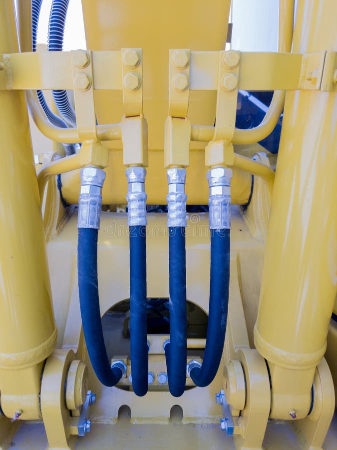 Hydraulic system stock image. Image of machinery, pipe - 83549859
