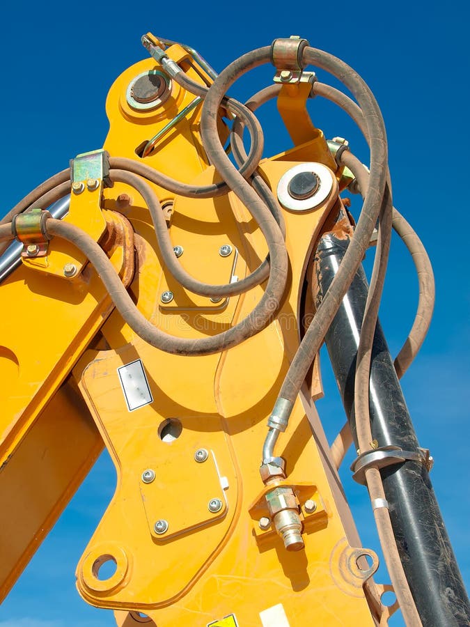 Hydraulic Tubing on the Side of a Machine Stock Photo - Image of ...