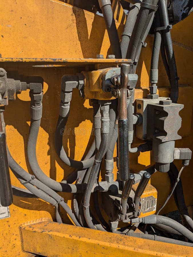 Hydraulic Tubing Wood Chipping Machine Stock Image - Image of machine ...