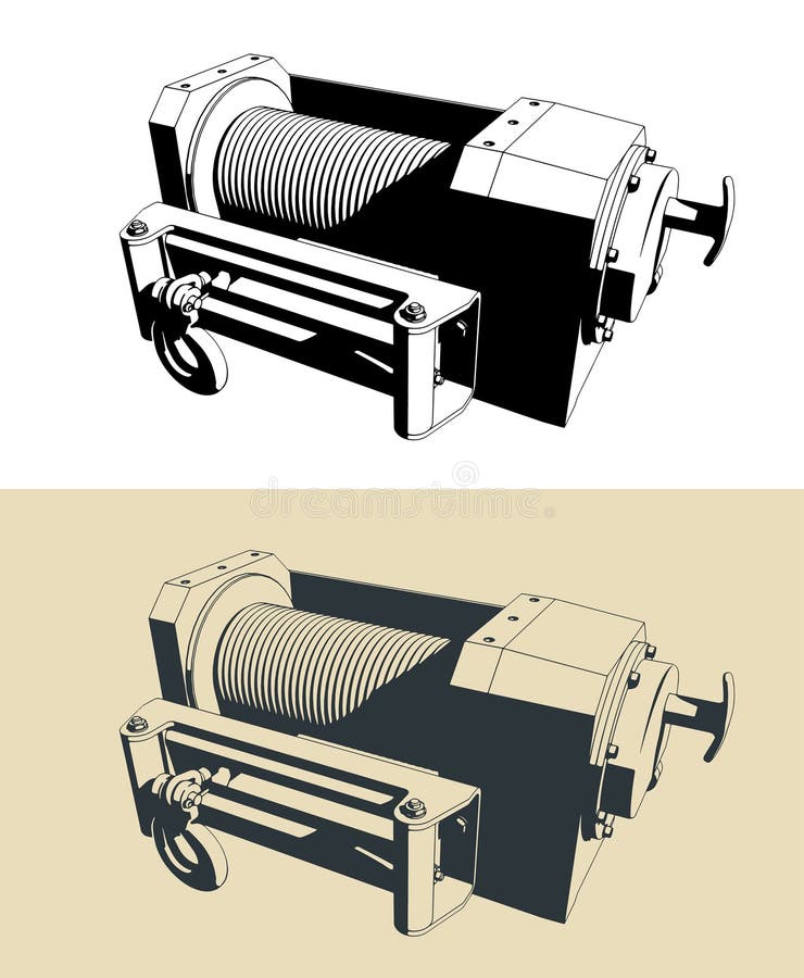 Hydraulic Winch Illustrations Stock Vector - Illustration of vector ...
