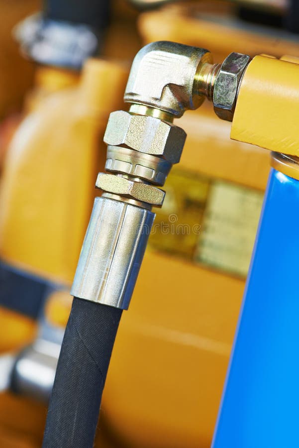 Hydraulic Pressure Pipes and Connection Fittings of Industrial ...