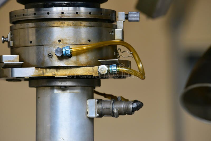 Hydraulics Oil Station on the Machine Tool on Industrial Equipment ...