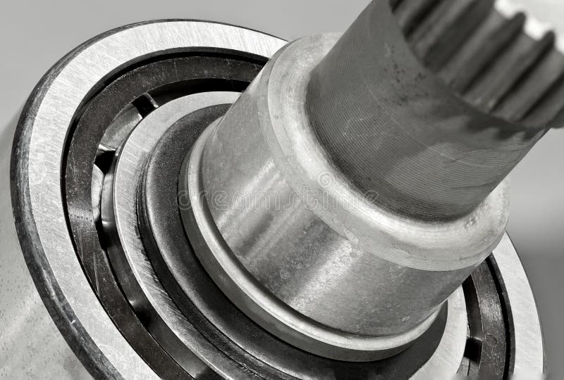 Hydraulische Antriebsachse stockbild. Bild von hydraulisch - 26798585