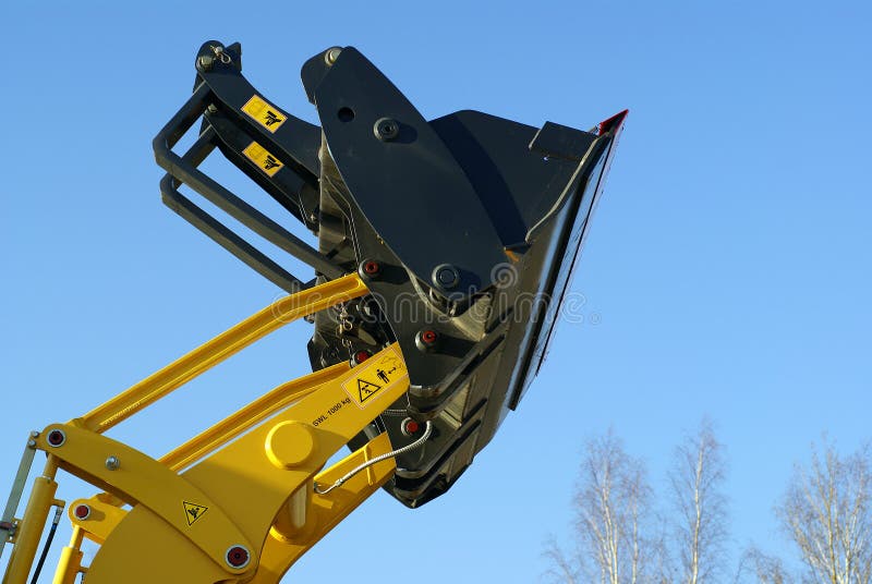 Hydraulischer Exkavator Bei Der Arbeit Stockbild - Bild von herstellung ...