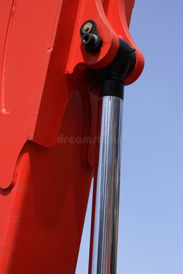 Hydraulisk pistong arkivfoto. Bild av industriellt, bygger - 9526372