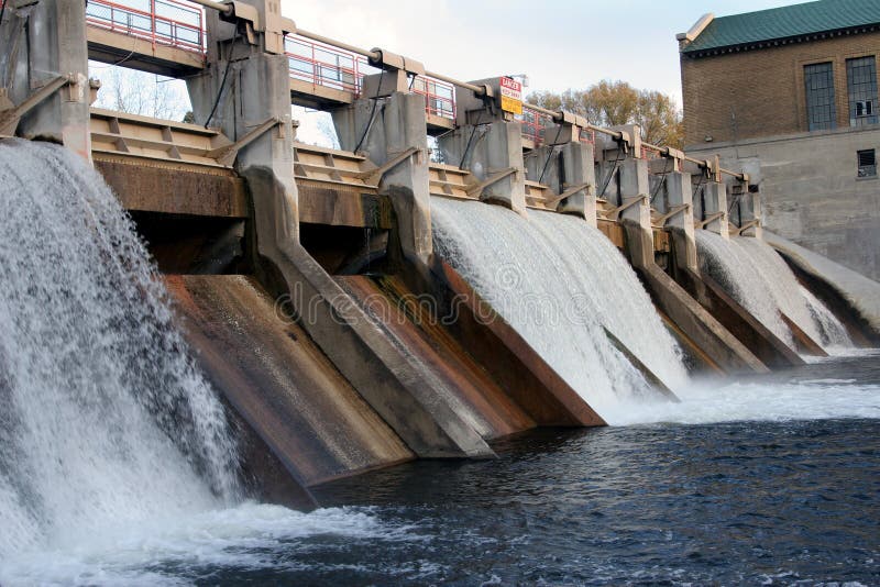 Hydro-electric dam stock image. Image of nature, water - 321501