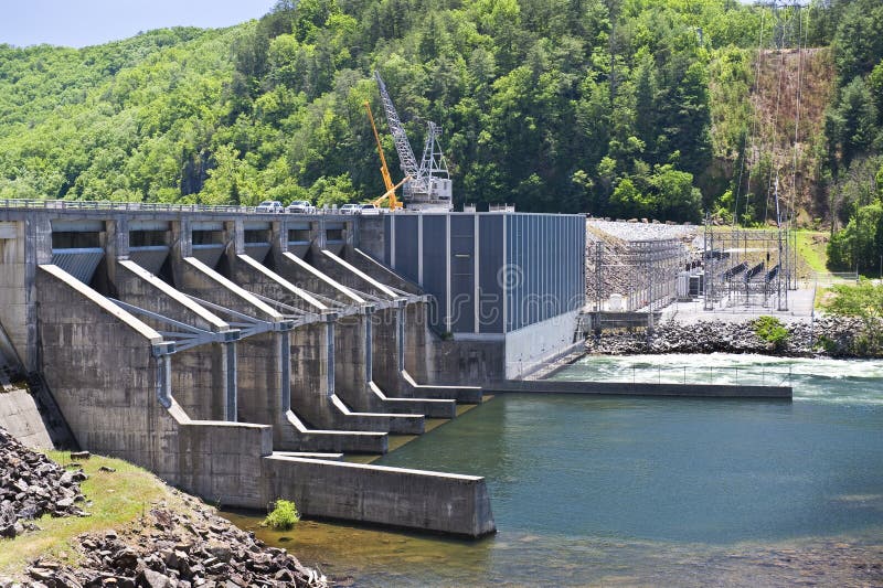 Hydro Electric Power-Generating Dam Stock Photo - Image of lake ...