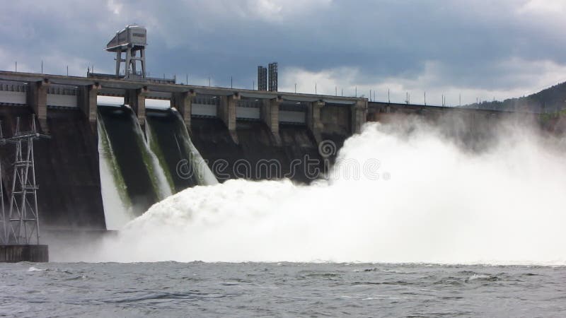 Hydro Electric Power Generating Station Stock Video - Video of water ...