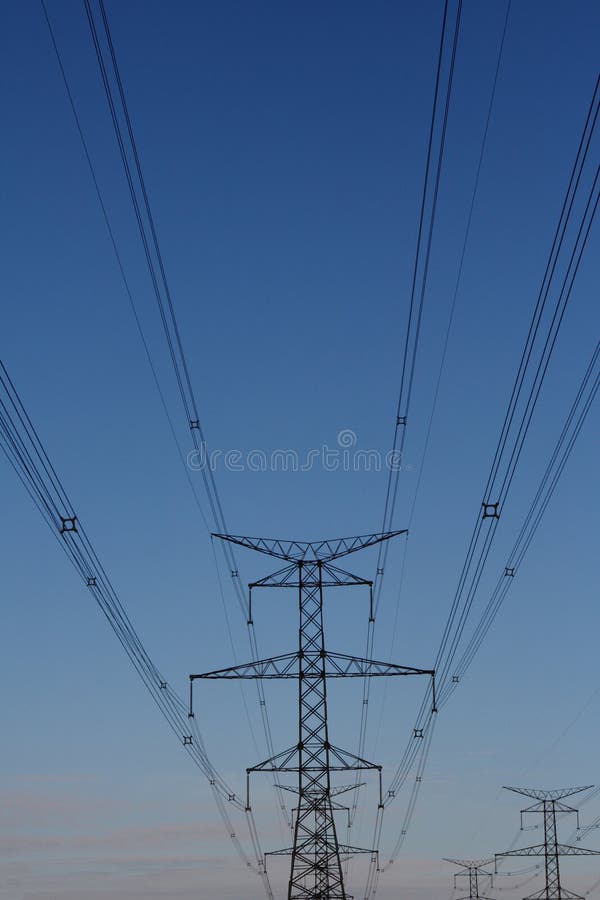 Hydro Electrical Power Tower Stock Image - Image of cabling, caution ...