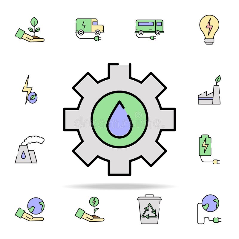 Hydro Energy Icon. Sustainable Energy Icons Universal Set for Web and ...