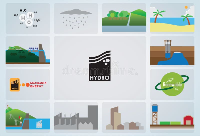 Hydro icon stock illustration. Illustration of water - 33106575