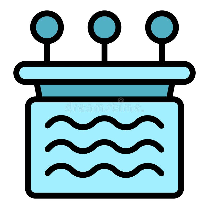 Hydro Massage Reception Icon Vector Flat Stock Illustration ...