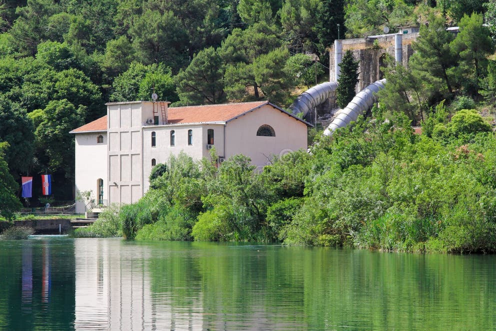 Hydro power plant Jaruga stock image. Image of krka, plant - 22824767