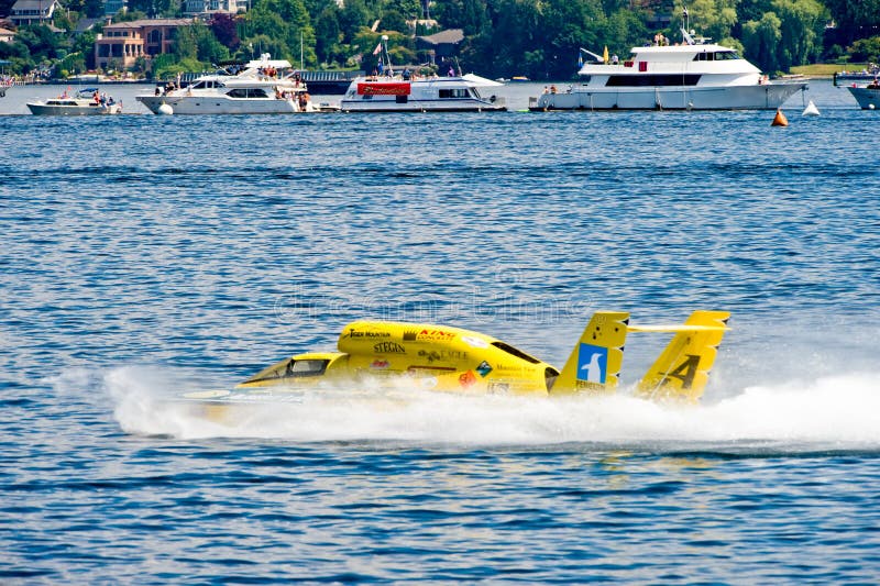 Hydroplane Race at Chevrolet Cup Seattle Seafair Editorial Photography ...
