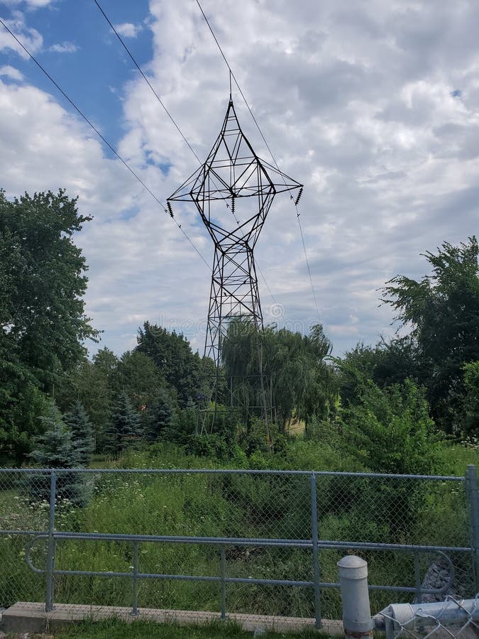 Hydro Tower Frame stock image. Image of canada, industrial - 26052503