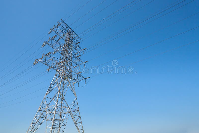 Hydro Towers stock image. Image of voltage, pylon, line - 24222529