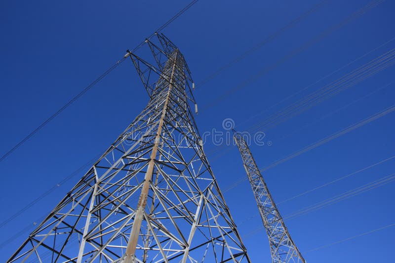 Hydro Towers stock image. Image of energy, power, lines - 7439075