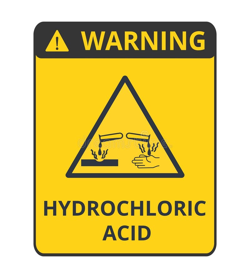 Illustration, Hydrochloric Acid in Glass, Chemical in the Laboratory ...
