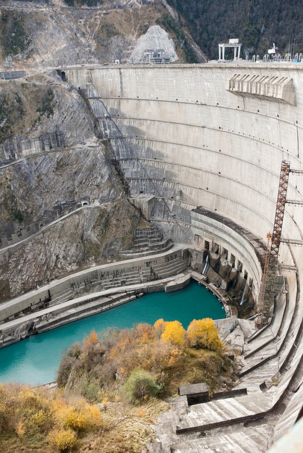 Hydroelectric dam stock image. Image of lake, electricity - 12821139