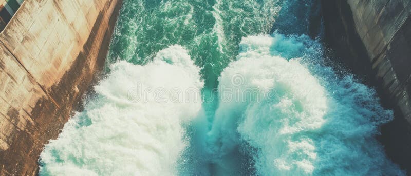 Hydroelectric Dams Generate Power through Flowing Water in a Dynamic ...