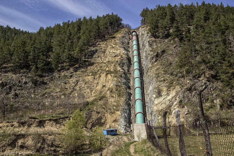 Pipe Under the Bridge. a Pipe for Discharge of Water Under the Bridge ...