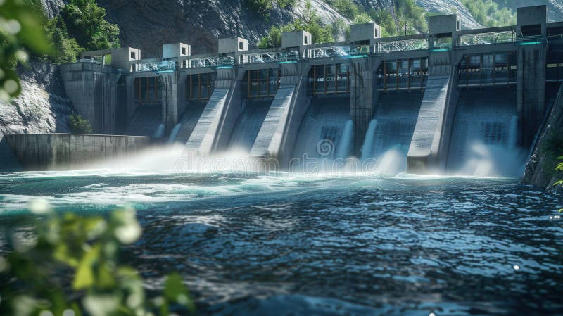 Hydroelectric Plants Convert the Energy of Moving Water into ...