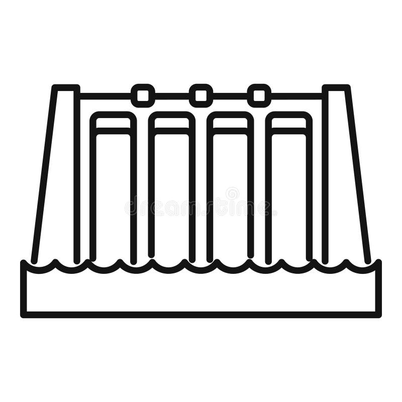 Hydroelectric Power Plant Generating Electricity Using Water Stock ...