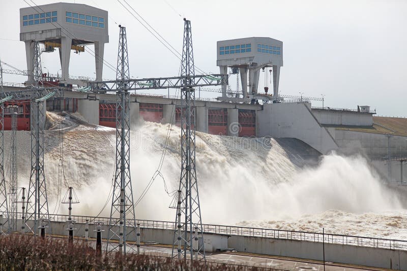 Hydroelectric Power Station Stock Image - Image of civil, industrial ...