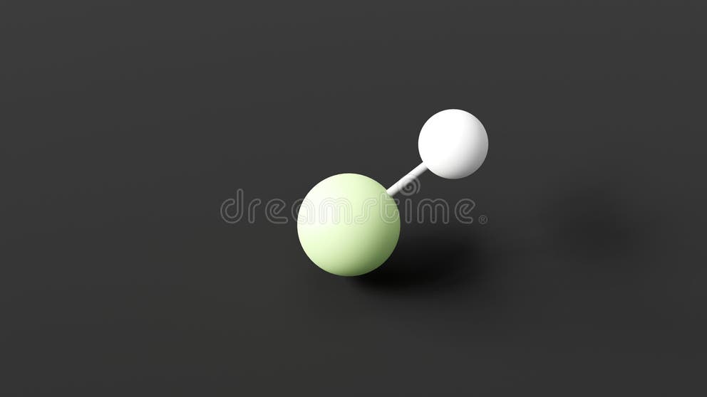 Hydrofluoric Acid Molecular Structure, Solution Hydrogen Fluoride, Ball ...