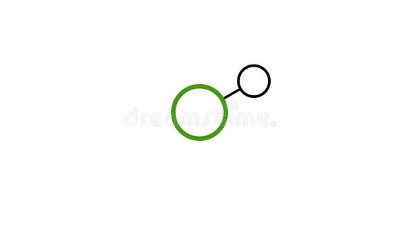 Hydrofluoric Acid Molecule, Structural Chemical Formula, Ball-and-stick ...
