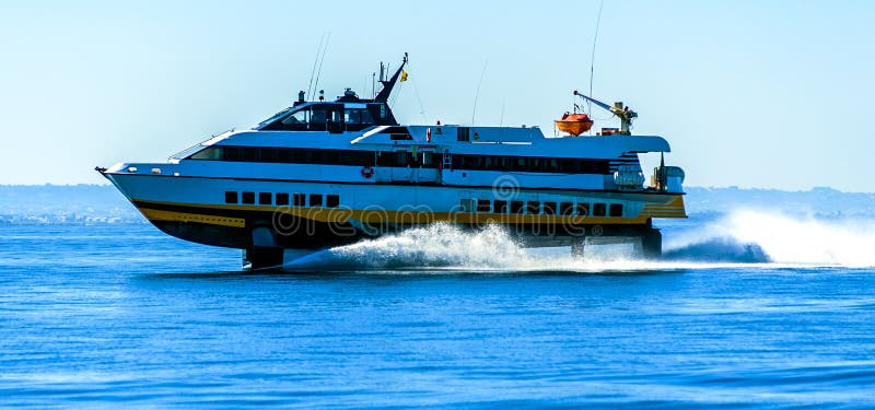 Hydrofoil ferry boat editorial photography. Image of nautical - 17667692
