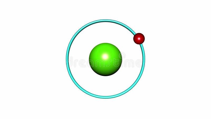 Hydrogen Atomic Level Rotating Nucleus Stock Video - Video of ...
