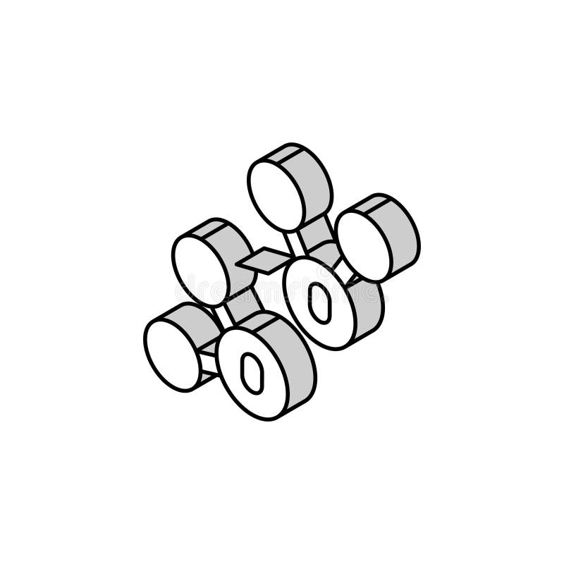 Hydrogen Bonding Biochemistry Isometric Icon Vector Illustration Stock ...