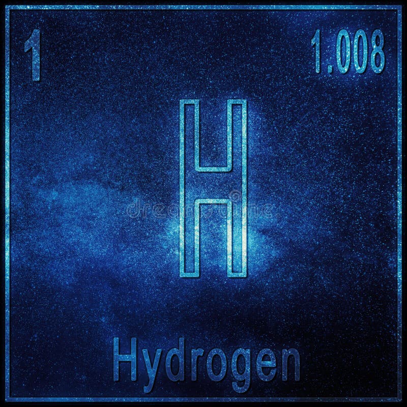 Hydrogen Atomic Number Chemical Symbol Mass Element Type Stock Photos ...