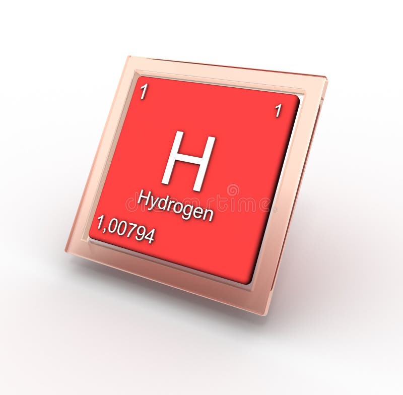 3d Hydrogen element stock illustration. Illustration of density - 39028616