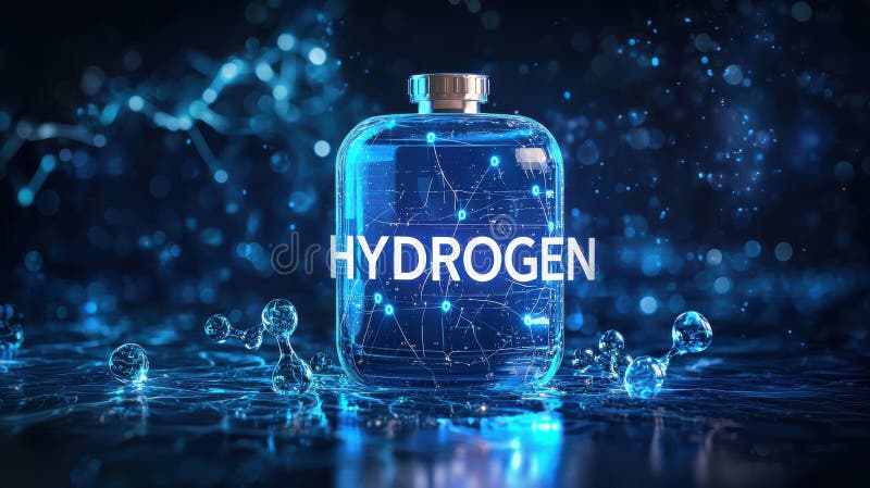 Hydrogen Container with Molecular Design in a Futuristic Scientific ...