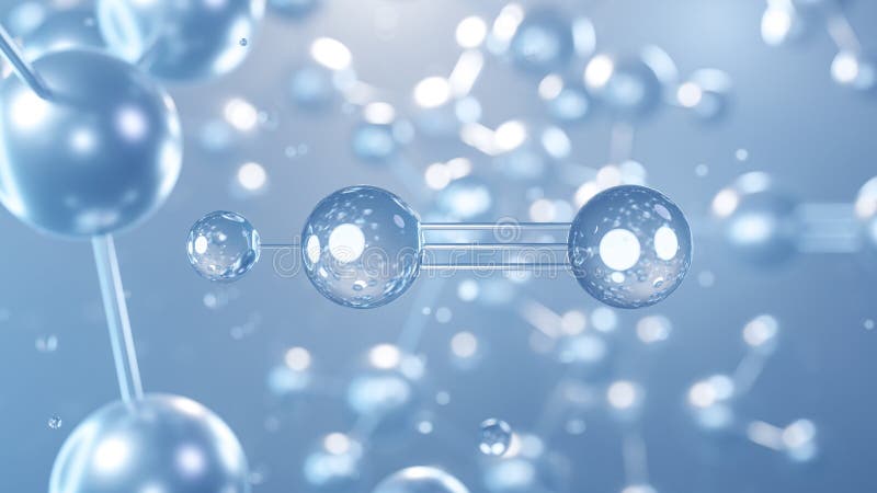 Hydrogen Cyanide Molecular Structure 3d, Flat Model, Prussic Acid ...