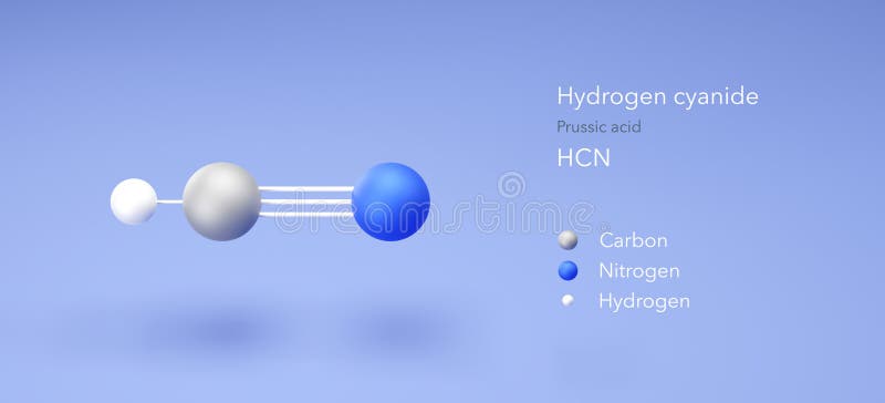 Cyanide Molecule, Molecular Structures, Cyanide Ion, 3d Model ...
