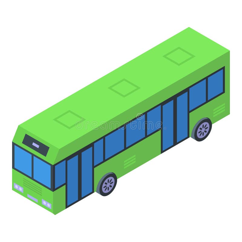 Hydrogen Energy Bus Icon Isometric Vector. Process Car Plant Stock ...