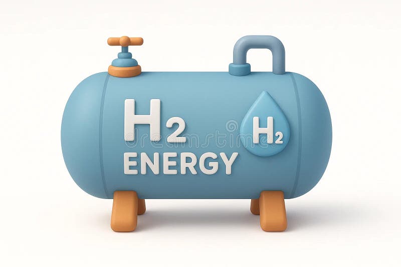 Hydrogen Energy Tank Symbolizing Clean Energy Solutions Stock ...