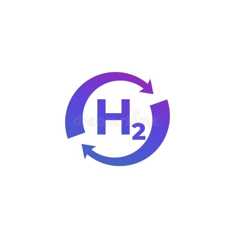 Hydrogen Energy Icon. Environment, Eco Friendly Industry And ...