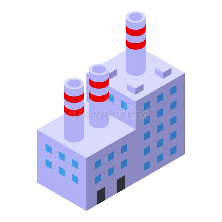 Hydrogen Factory Icon Isometric Vector. Liquid Element Stock ...