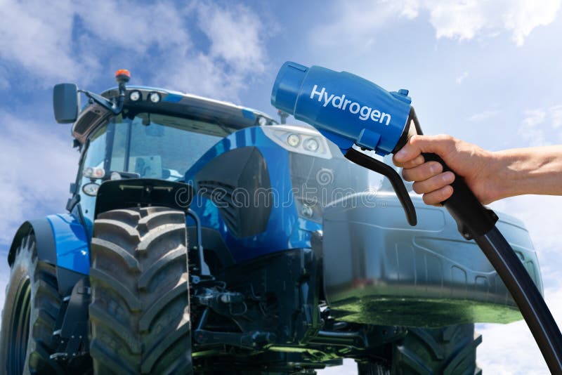 Hydrogen Fuel Cell Agricultural Tractors. Concept Stock Photo - Image ...