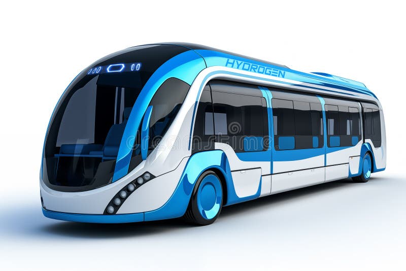 Hydrogen Fuel Cell Bus Concept Stock Image - Image of generated, fuel ...