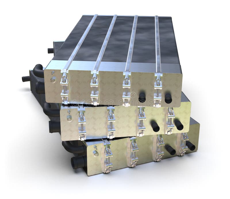 Hydrogen fuel cell stock illustration. Illustration of energy - 248627853