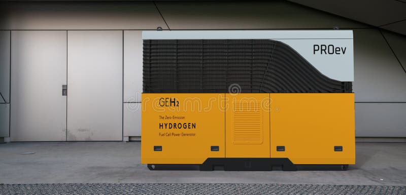 The Hydrogen Fuel Cell Power Generator Editorial Photo - Image of ...
