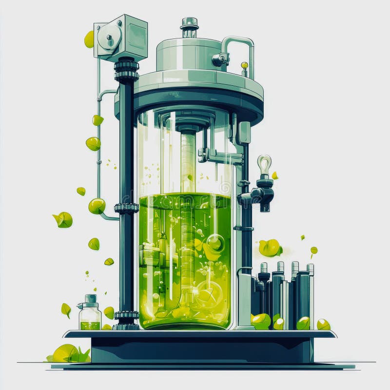 Hydrogen Fuel Storage System Showcasing Large Machine with Liquid for ...